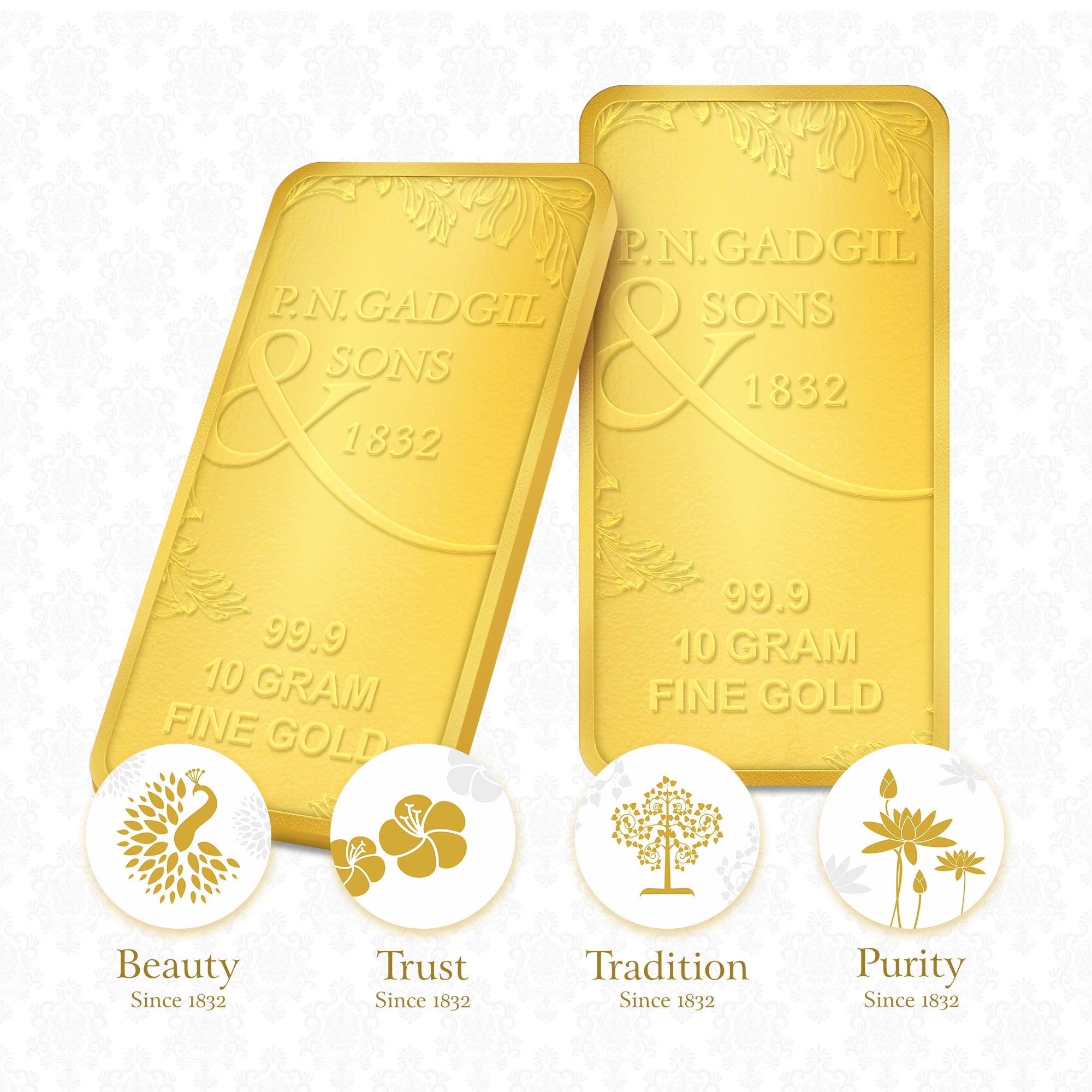 Premium 10 Gram Gold Biscuit | Gold Chip by PNG & Sons – P. N. Gadgil ...