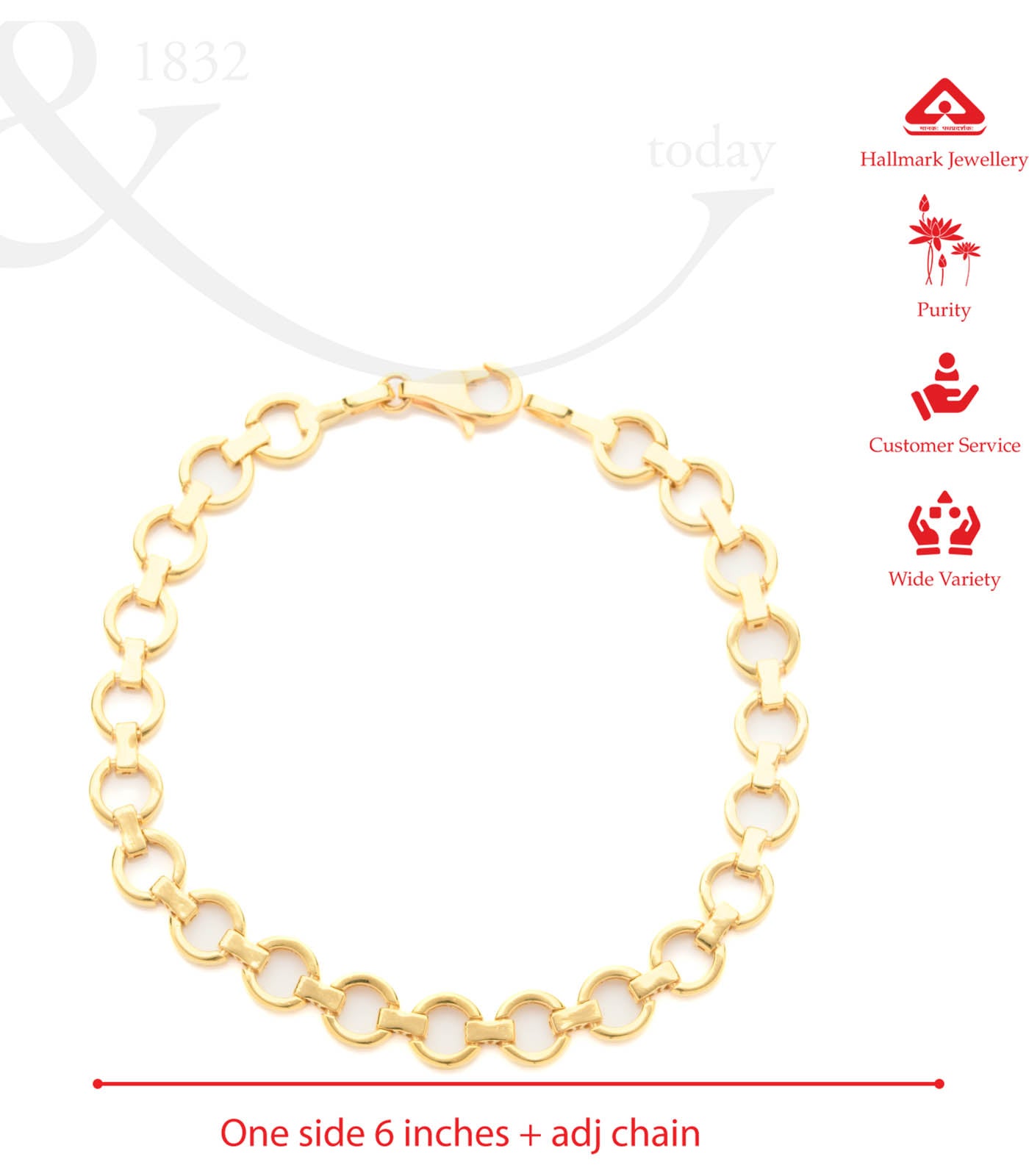 Bracelet | Buy Connected Loops Bracelet @OnlinePNG – P. N. Gadgil & Sons Ltd