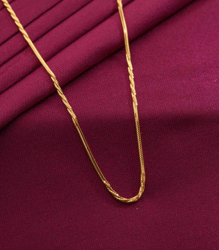 Buy Minimal Chains Gold Twist Chain for Daily Style – P. N. Gadgil ...
