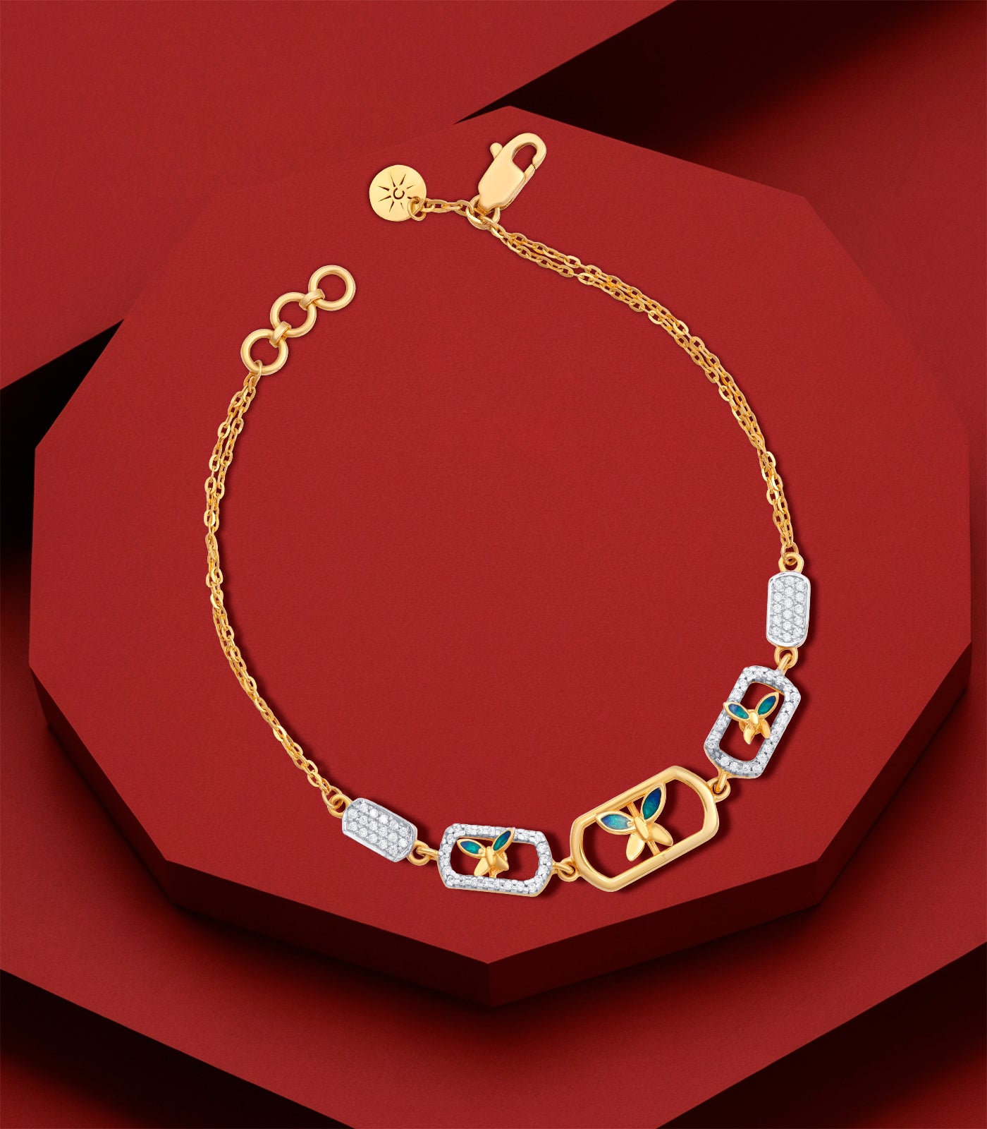 Buy Butterfly Bliss Gold Bracelet Everyday Elegance – P. N. Gadgil ...