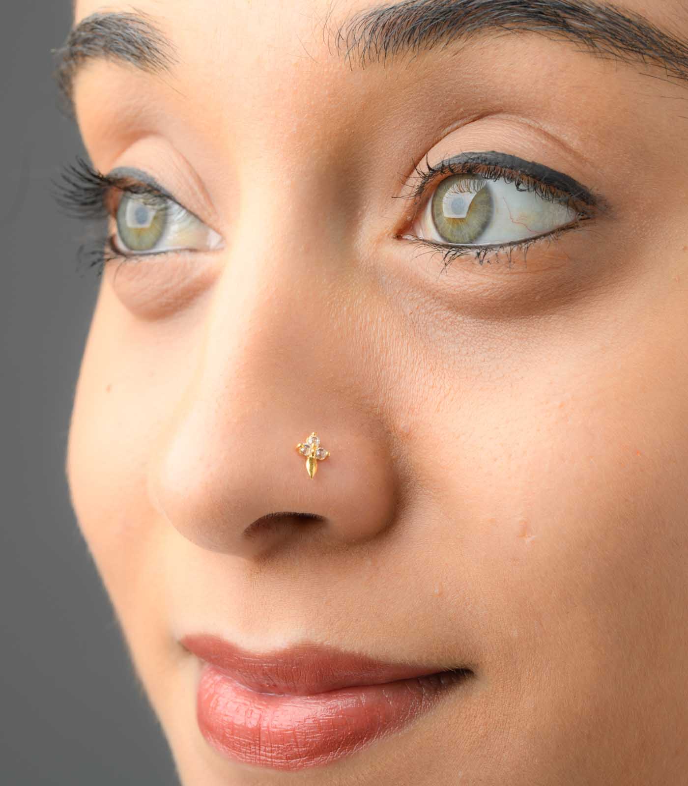 Nose Pin | Buy Trident Crystal Nose Pin @OnlinePNG – P. N. Gadgil ...