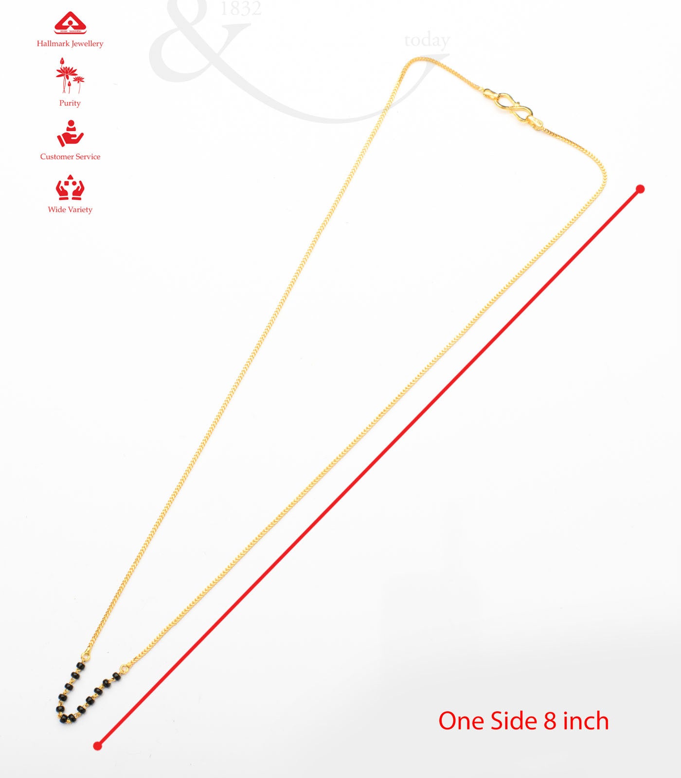 Mangalsutra | Buy U- shape single chain Mangalsutra @OnlinePNG – P. N ...