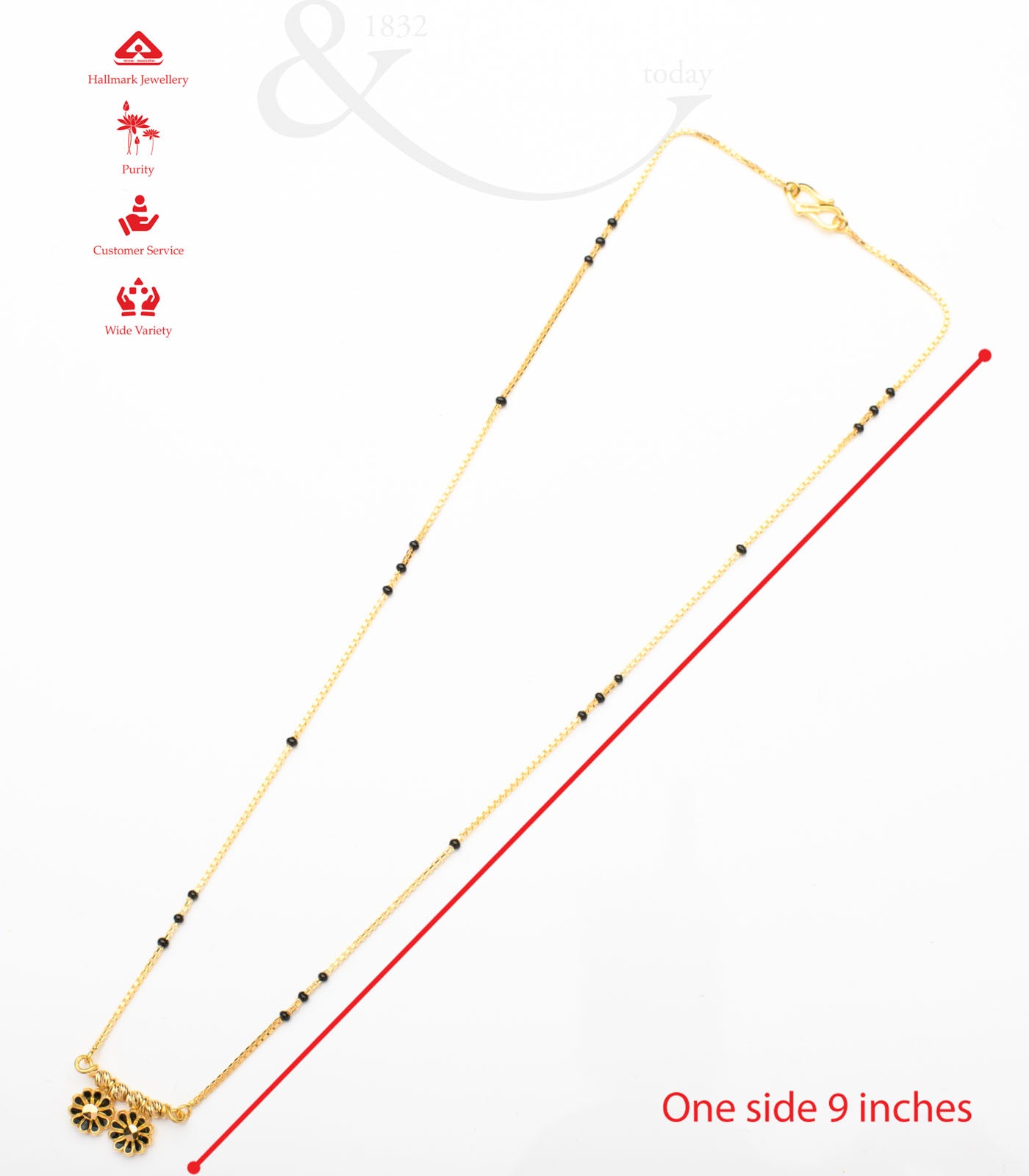 PNG & Sons Floral Waati Mangalsutra Gold – P. N. Gadgil & Sons Ltd