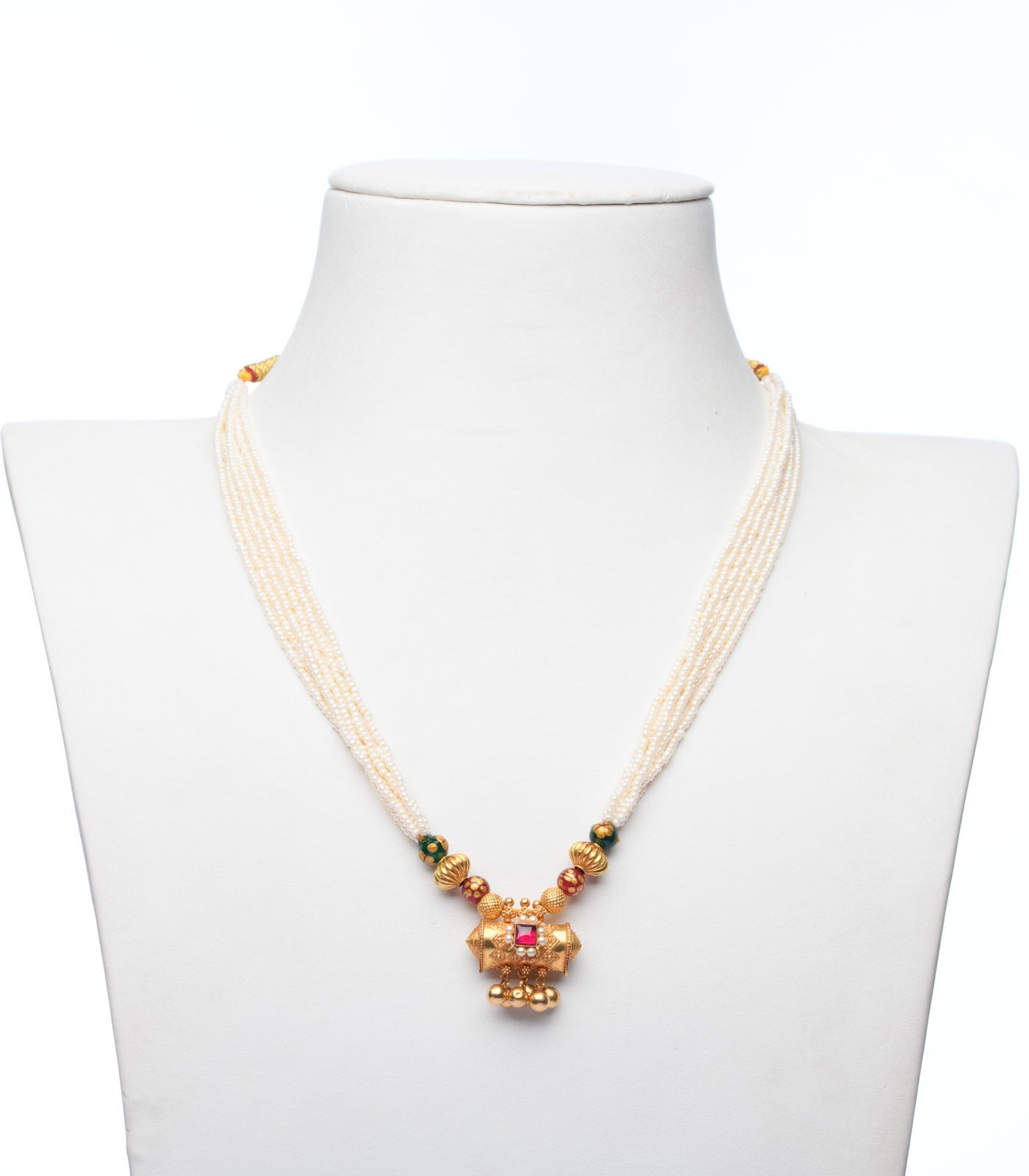 Necklace | Buy Tiny Moti Bulky Pendant Necklace @OnlinePNG – P. N ...