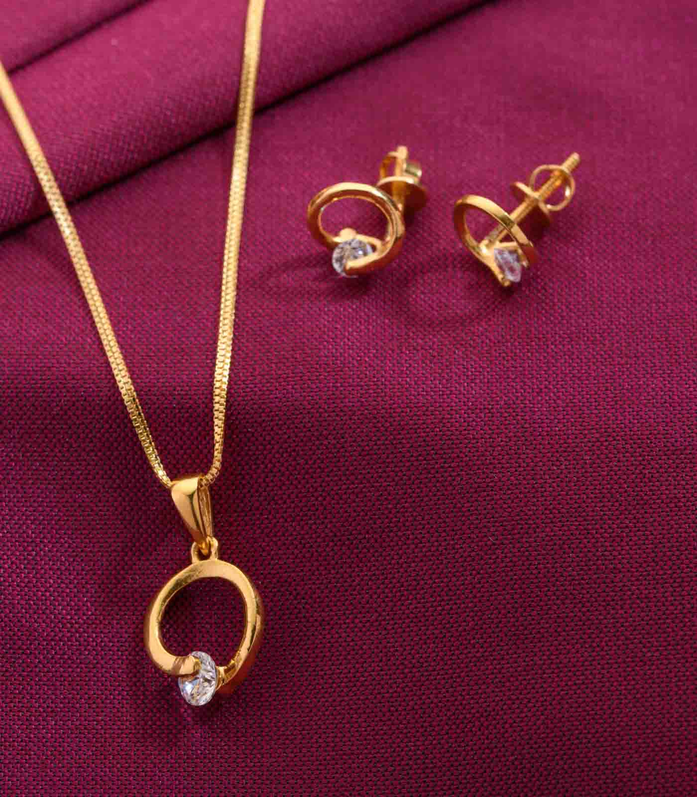 PNG & Son's Single stud loop pendant set – P. N. Gadgil & Sons Ltd