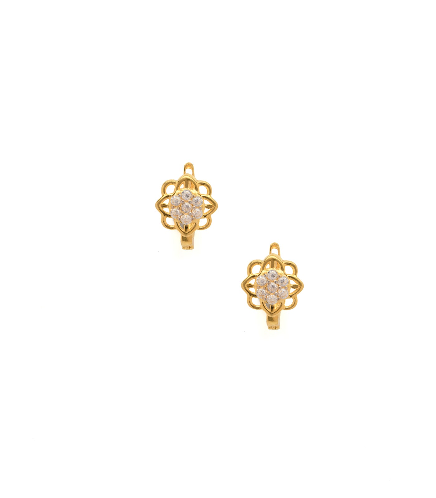 Earrings | Buy Flower with Stone Earrings @OnlinePNG – P. N. Gadgil & Sons Ltd