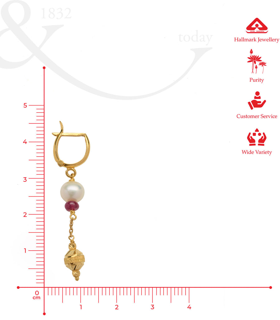Earrings | Buy Fringe with Pearl Earrings @OnlinePNG – P. N. Gadgil & Sons Ltd