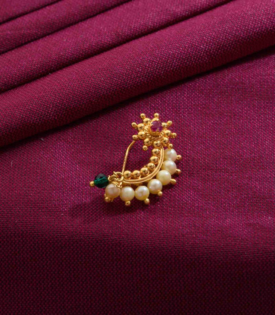 Buy Gold Nath for Women at best prices – P. N. Gadgil & Sons Ltd