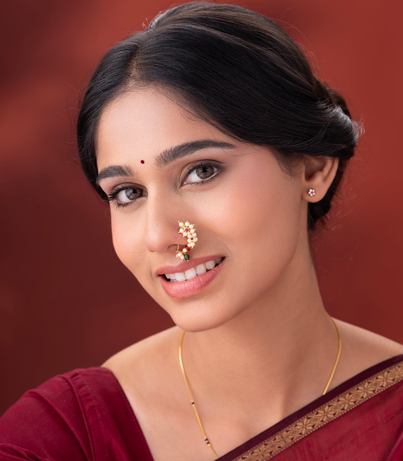 Buy Gold Nath for Women at best prices – P. N. Gadgil & Sons Ltd